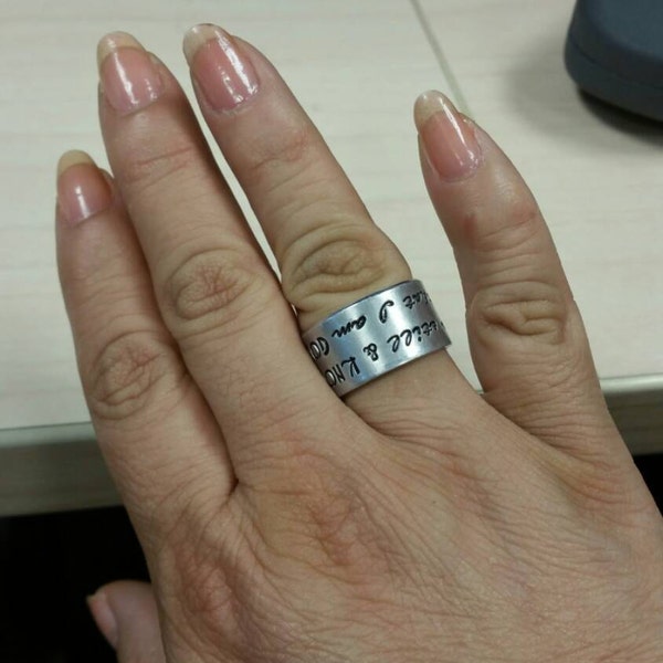 Be Still and Know That I Am God, Christian Ring, Psalm 46:10, Engraved ...