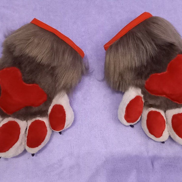 PATTERN - Slim-style Puffy 5 Finger Hand Paws + High Detail ...