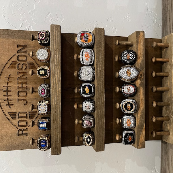 Personalized Championship Ring Display - Sports Ring Display - Baseball ...