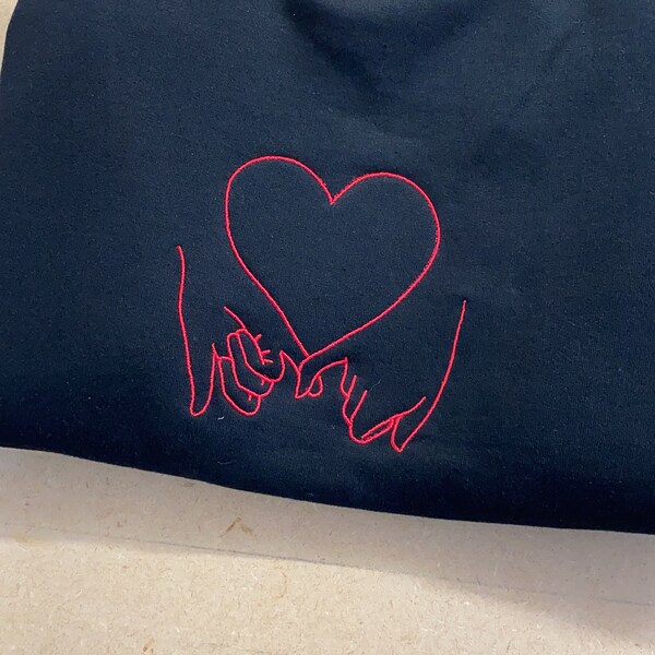 Pinky Promise Machine Embroidery Design, 5 Sizes 10 Formats ,valentine ...