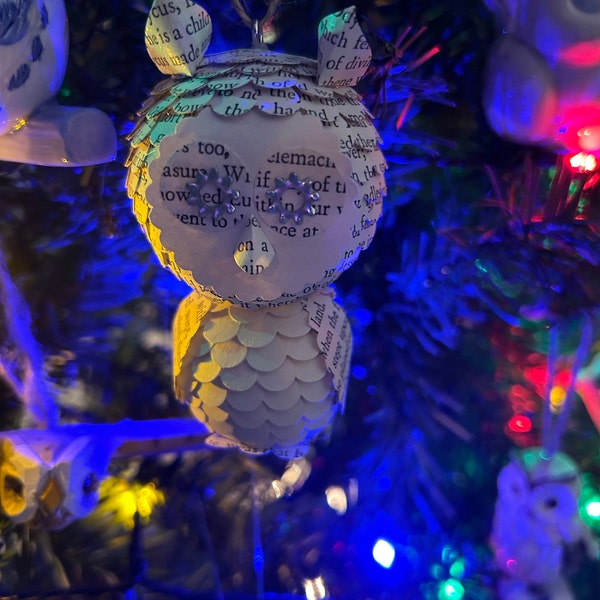 Paper Snowman Ornament - Etsy