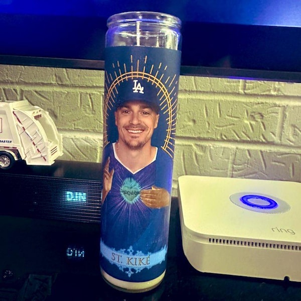 Teoscar Hernández Dodgers Glass Prayer Candle - Etsy