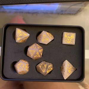 Wheat Dnd Dice Set Polyhedral Dice D&D Dice Dungeons and - Etsy
