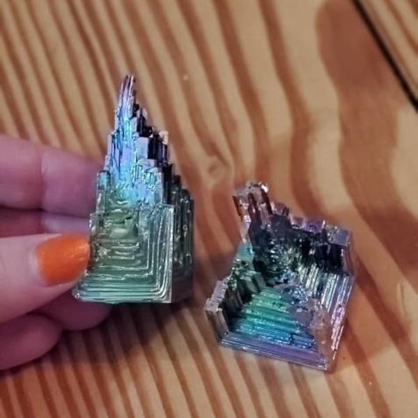Rainbow Crystal Bismuth Cluster, Bismuth Specimen, Home Office Decor ...