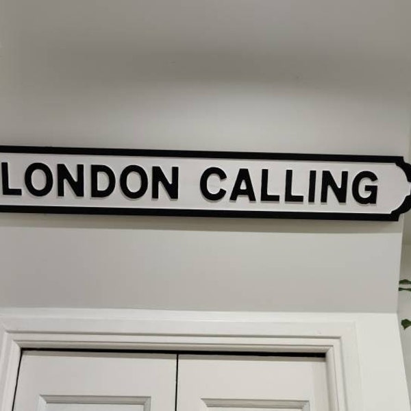 The Clash Inspired London Calling Old Fashioned Faux Cast Iron ...