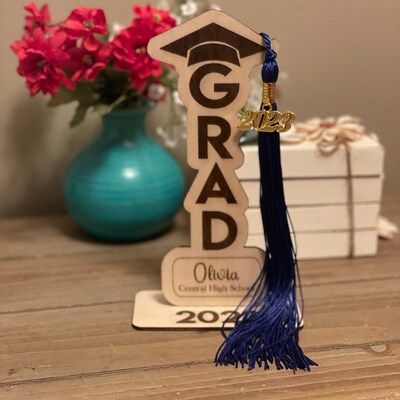 Graduation Tassel Holder Laser Cut File, Laser-ready, Graduation Gift ...
