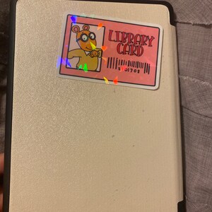 DW Library Card Arthur Library Card Sticker Kindle - Etsy