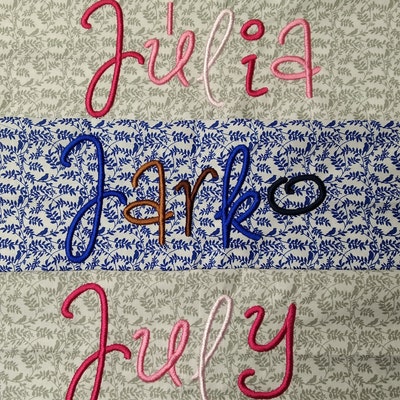 11 SIZES Jump Rope Embroidery Font Alphabet Font Digital Machine ...