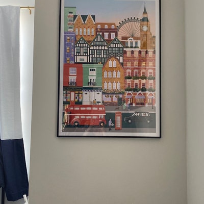 London, London Art Print, London Poster, London Print, London Travel ...