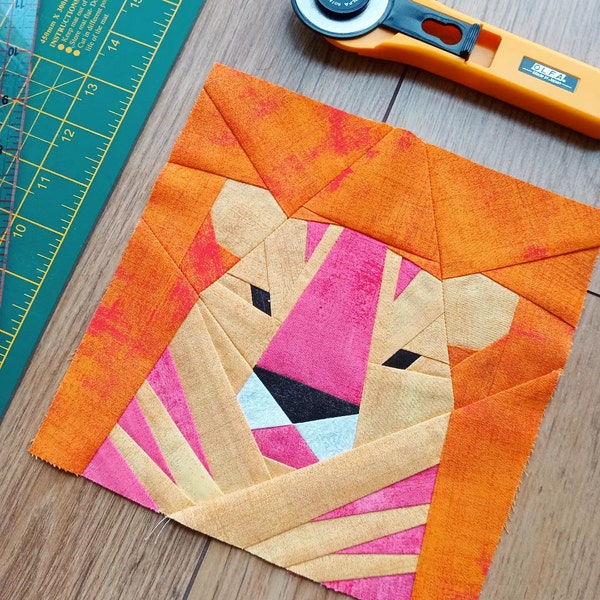 TIGER Block PDF Pattern - Etsy