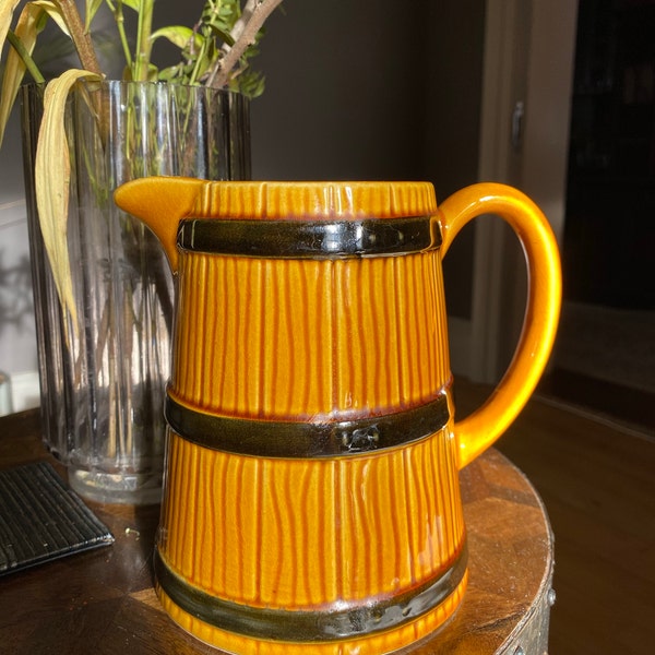 Vintage 1930s Wade Teapot With Stand Black and Gold Floral - Etsy