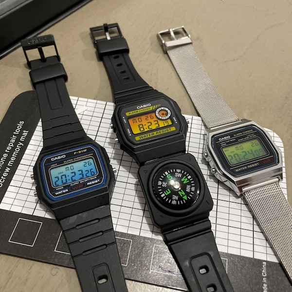 Casio F-91W Monochrome Gradient Filter Screen - Etsy