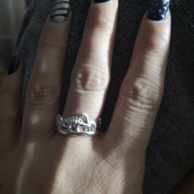 Silver Dinosaur Fun Ring Dino Gift for Family, Friendship, Bestfriend ...