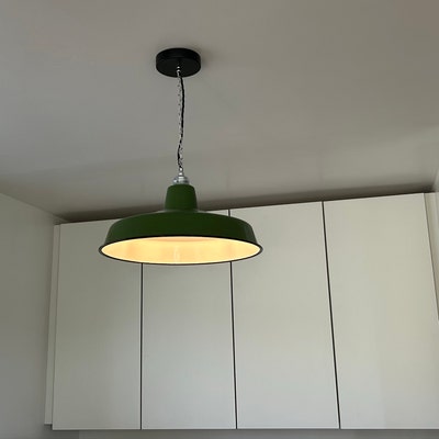 Industrial Factory Shade Enamel Ceiling Lighting - Etsy