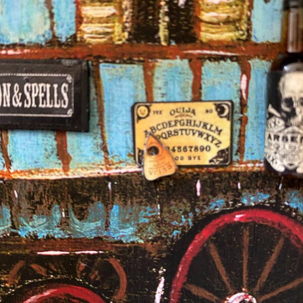 Last Stop Cemetery 1:12 Scale Graveyard PAPER Miniature Sign Spooky ...