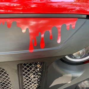 Blood Flowing Dripping Custom Car Truck Van Window or Bumper Sticker ...