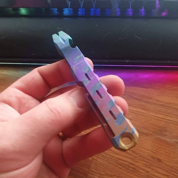 Titanium Pocket Pry Bar, EDC Multi Tool Crowbar - Etsy