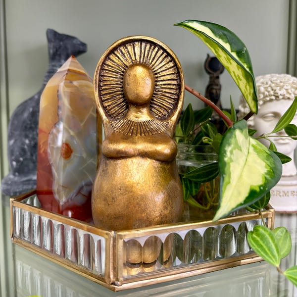 Sun Goddess Statue: Fertility Altar Sculpture, Birth Art Gift - Etsy