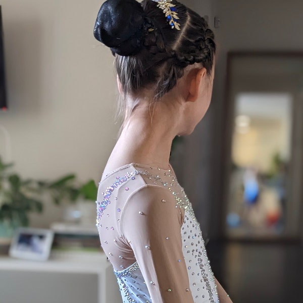 Blue Sapphire Hair Piece Crystal Hair Comb Floral Bridal Hair ...
