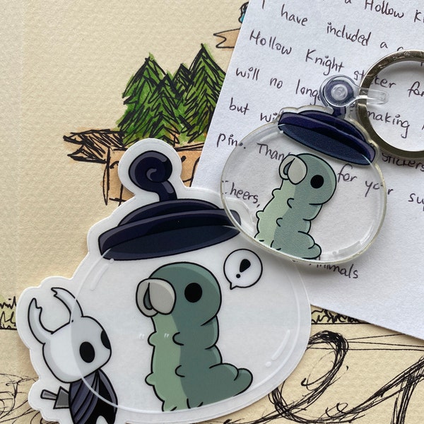 Hollow Knight Vinyl Sticker Pack (the Knight & Hornet) | Made in USA ...