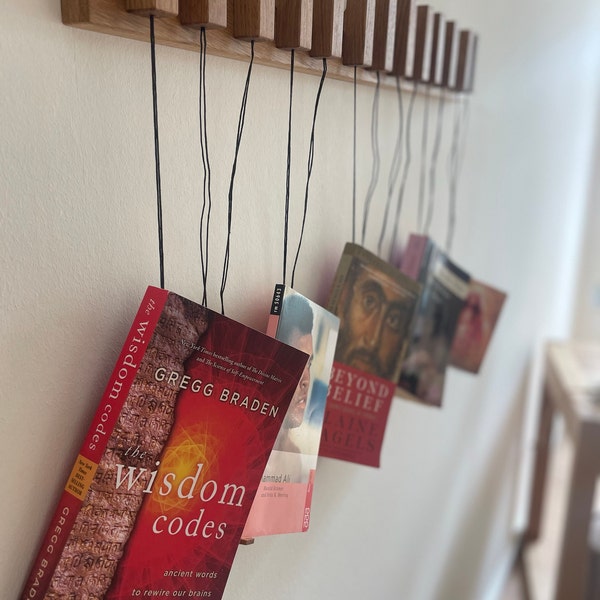 MINI Custom Made Wooden Book Rack / Book Shelf in Walnut. - Etsy
