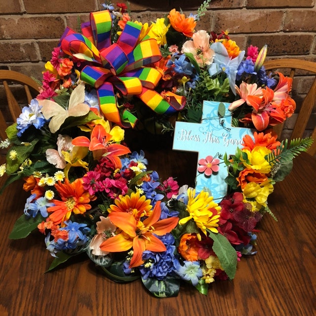 Colorful Handcrafted Wreaths For All by WreathShopByLouise on Etsy