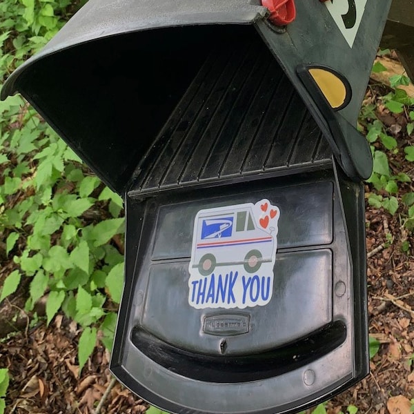 Thank You Postal Carrier Laminated Sticker - Etsy