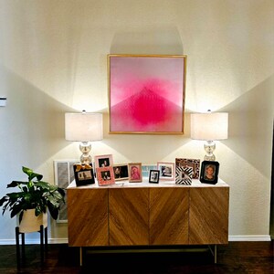 Blush Pink Painting, Large Pink Wall Art, Abstract Pink Home Decor ...