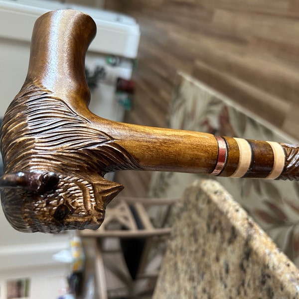 Walking Cane Wooden Sticks Walking Stick OAK Wood Canes Wooden Cane ...