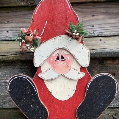 E PATTERN Critter Sitter Santa Small Sitting Santa Wood Craft DIY ...