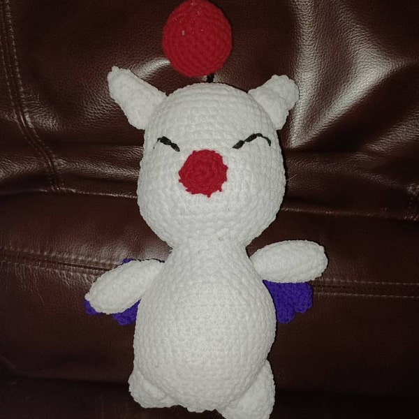 Moogle Crochet Pattern. This Cute Moogle From FF14 is Not Hard to Make ...