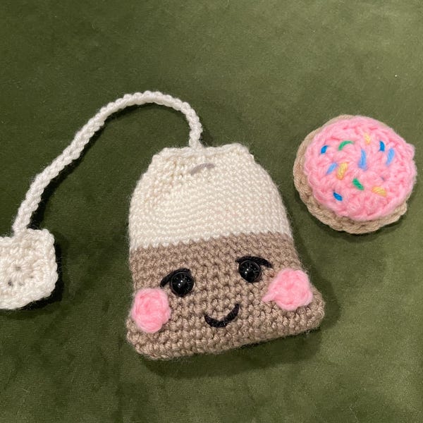 Tea Bag Crochet Pattern, Cute Amigurumi Tea Bag Pattern - Etsy
