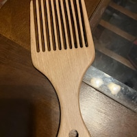 Anpassen Logo-Handgefertigter Pfirsich Holzkamm breit / Feinzahn ...