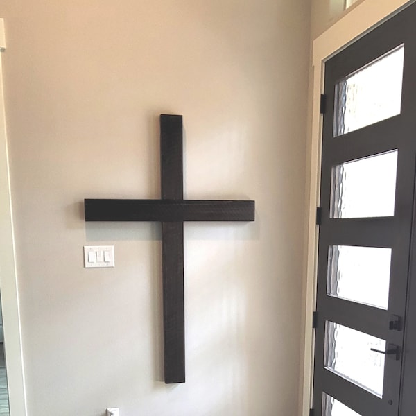 Large Wood Cross. Very Large Wooden Cross. Church Size Cross. Church ...