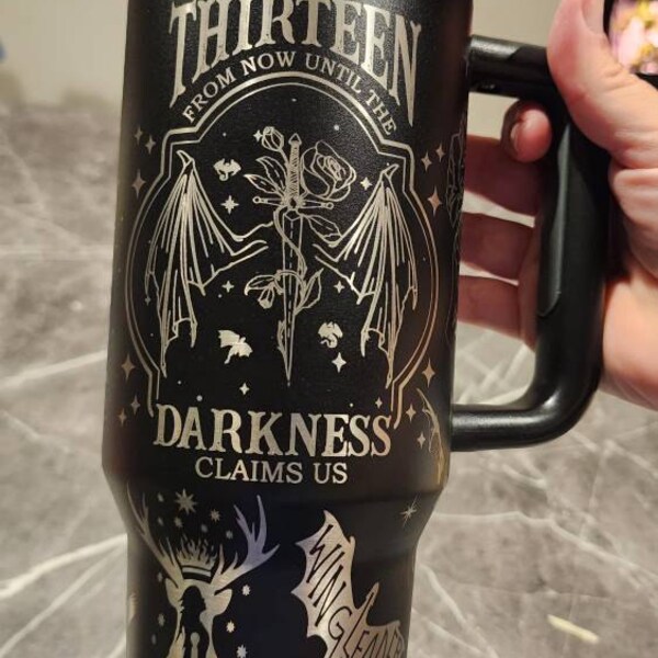 40 Oz the Thirteen TOG Tumbler With Handle, TOG Merch, Fireheart Gift ...