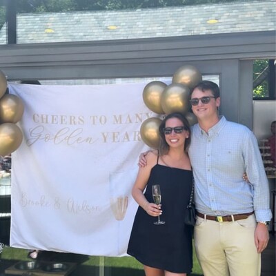 Arch Personalized Party Backdrop Customizable Banner for Retro Boho ...