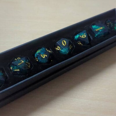 Amethyst Gemstone Moon Dice Set - Etsy
