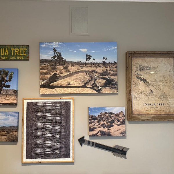 Joshua Tree Sign, Joshua Tree National Park Rustic Sign, Cabin Wall ...