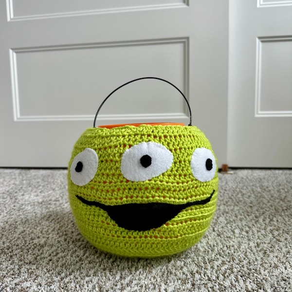 Customizable Crochet Halloween Bucket Cover Pattern - Etsy