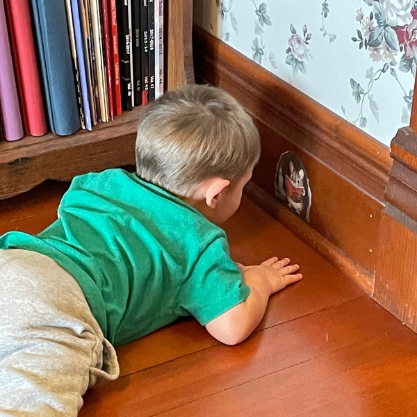 Realistic Mouse Hole Wall Sticker - Free Shipping - Etsy