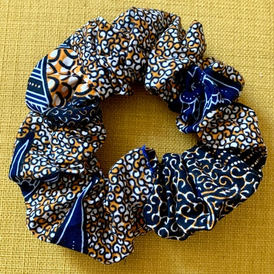Rainbow Multicoloured Patterned African Print Scrunchie - Etsy