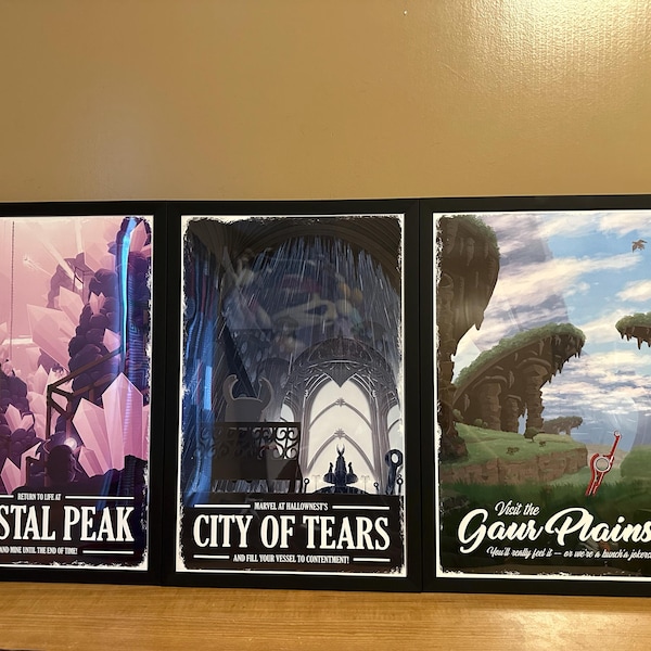 Midgar final Fantasy 7 Travel Poster, Retro Vintage Illustration, PC ...