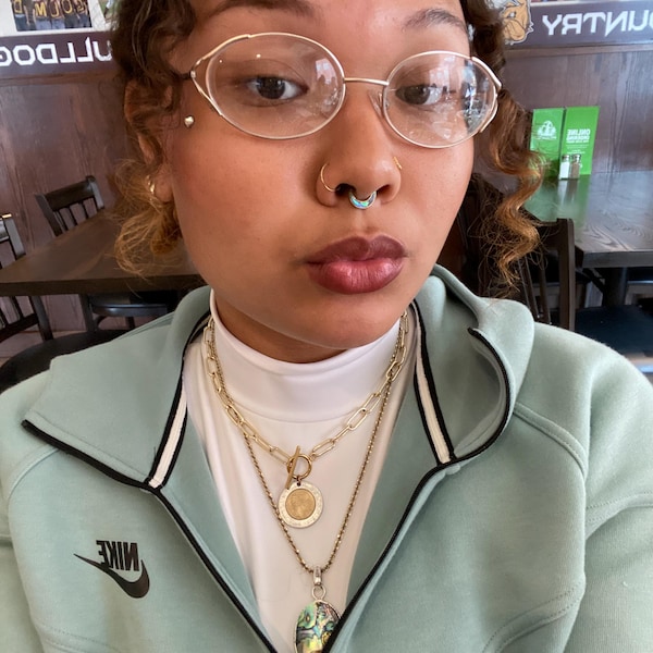 Red Bead and Crystal Rosary Chain Lariat, Hammered Heart Cross Pendant ...