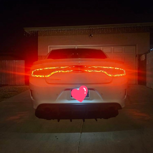 For 2014 - 2023 Durango Tail Light Race Race Track Precut Overlay Rear ...
