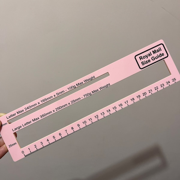 Royal Mail Size Guide for Letters and Large Letters in Acrylic or Wood ...