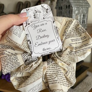 Aged Book Pages Cotton Scrunchie Book Cotton Hair Scunchie - Etsy