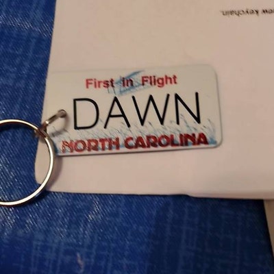 Personalized Engraved California Classic Replica License Plate Keychain ...