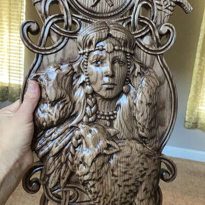 Freya, Goddess of Love and Fertility, Norse Mythology, Celtic Wood ...