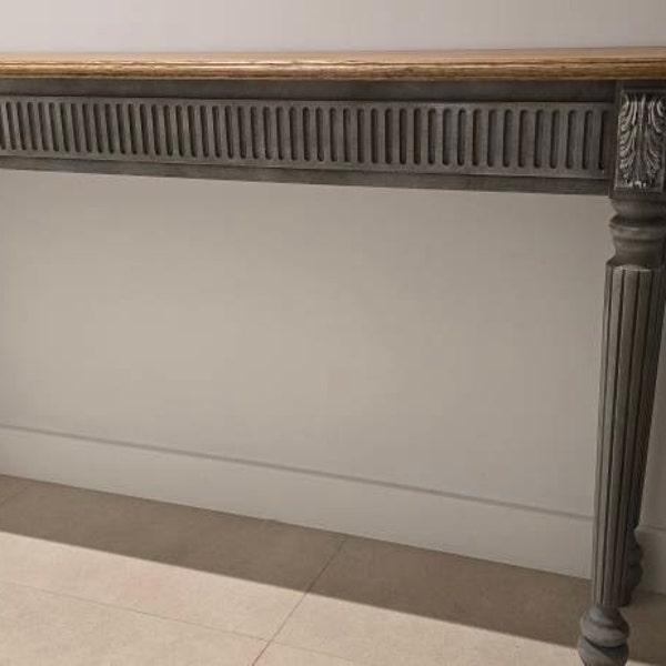 Le Rustique, Wooden Table, Desk, Distress Finish, Narrow Table, Wooden ...