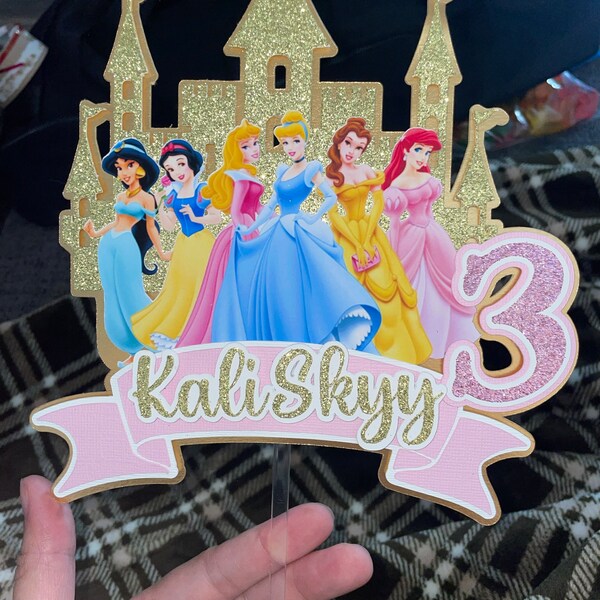 Princess Cake Topper, Princess Cake, Pink Cake Topper - Etsy